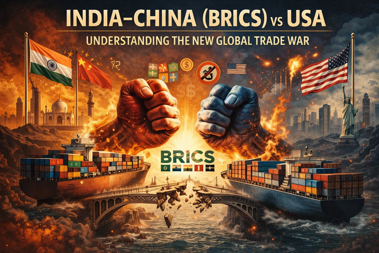 India–China (BRICS) vs USA: The New Global Trade War – Yuvora