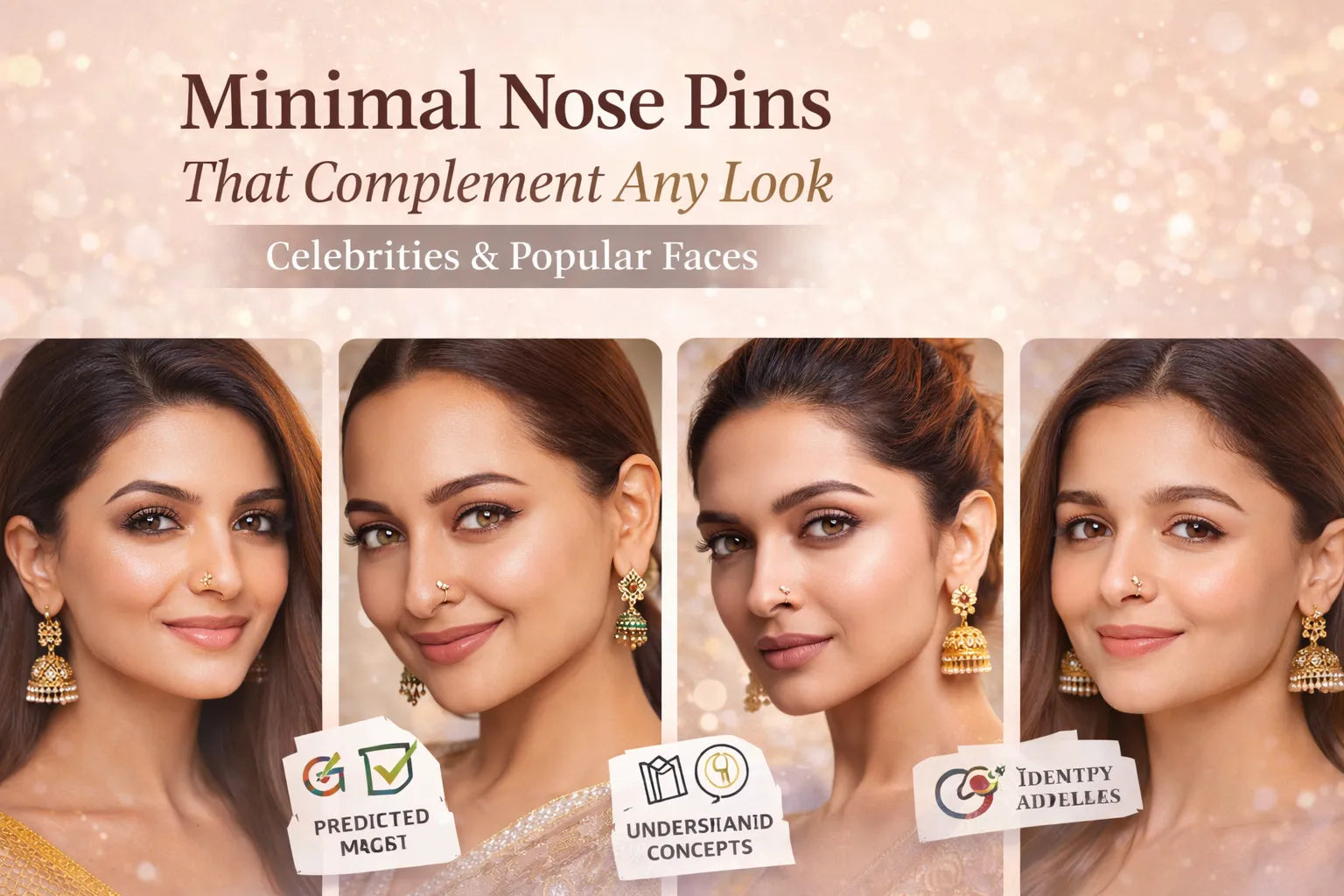 Minimal Nose Pins That Complement Any Look | Celebrity Style Guide – Yuvora