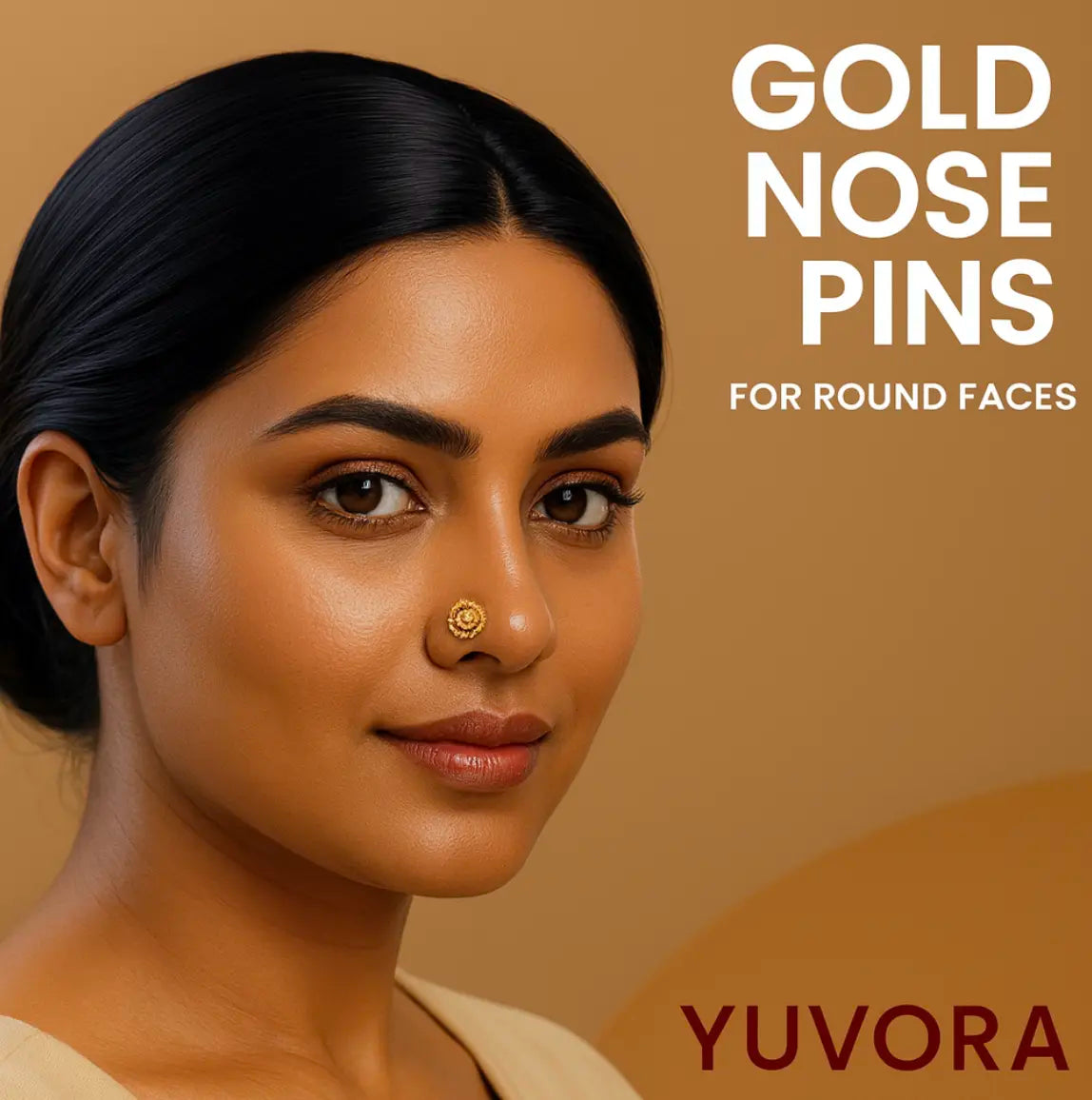 Gold Nose Pins for Round Faces | Best Styling Tips 2026 – Yuvora