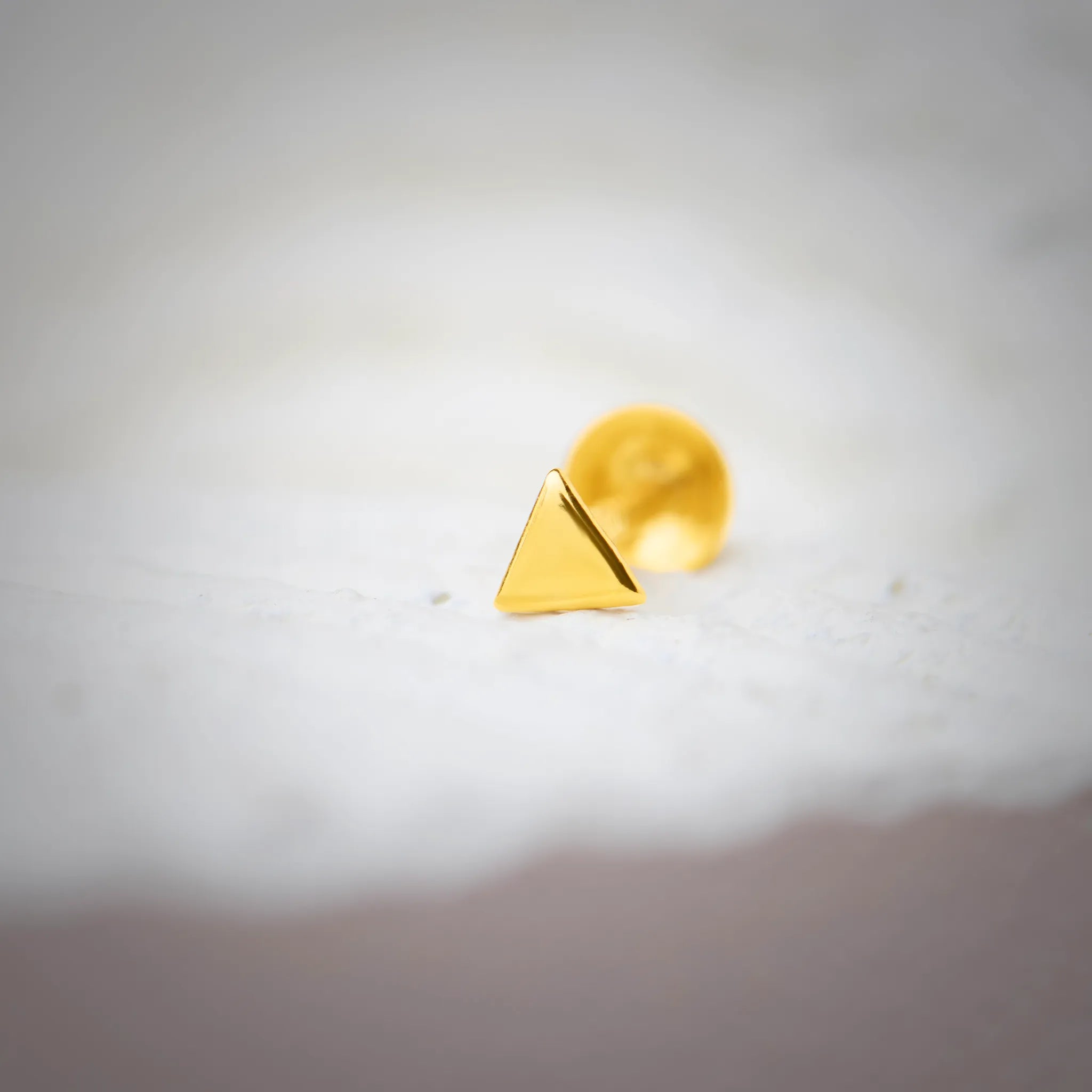 Triad Touch 18K Simple Gold Nose Pin for Women – Yuvora